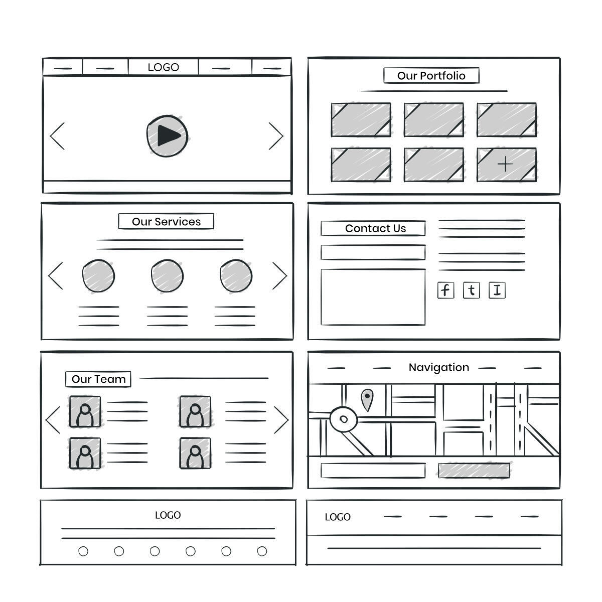 Wireframe Creation - Webfusion